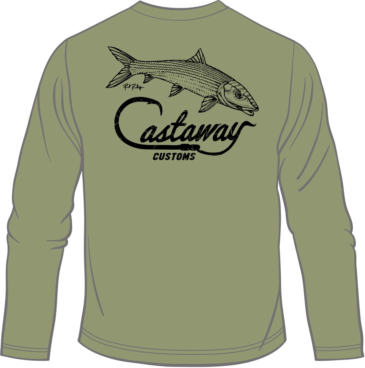 Men s Long Sleeve Bonefish Tee Castaway Customs men-s-long-sleeve-bonefish-tee-castaway-customs